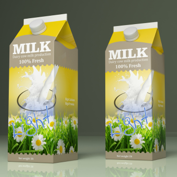Custom Food Packaging Board Offset Print Milk Liquid Packaging Board