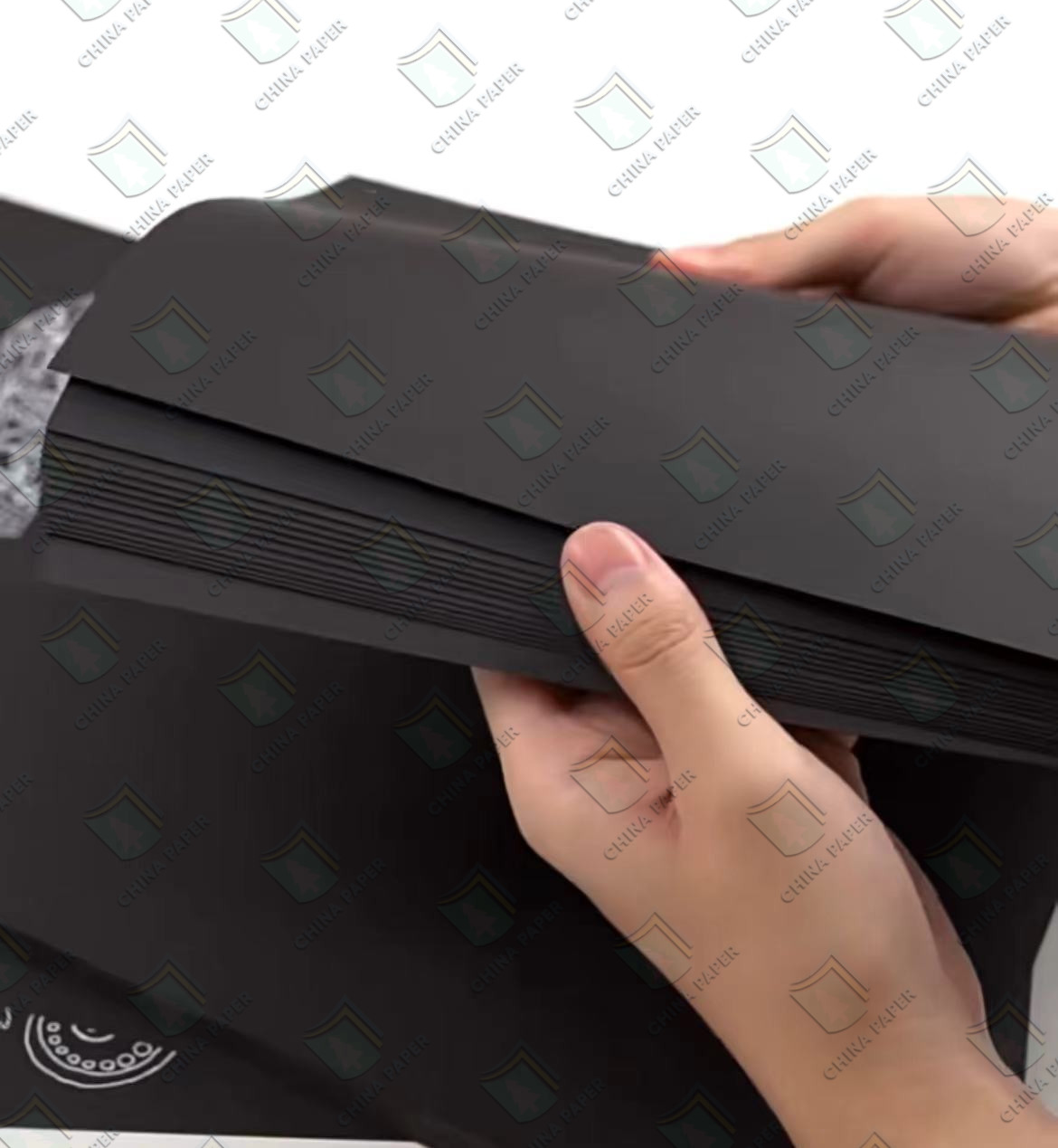 High Stiffness Cardboard Black Paper Board Mixed Pulp / Wood Pulp